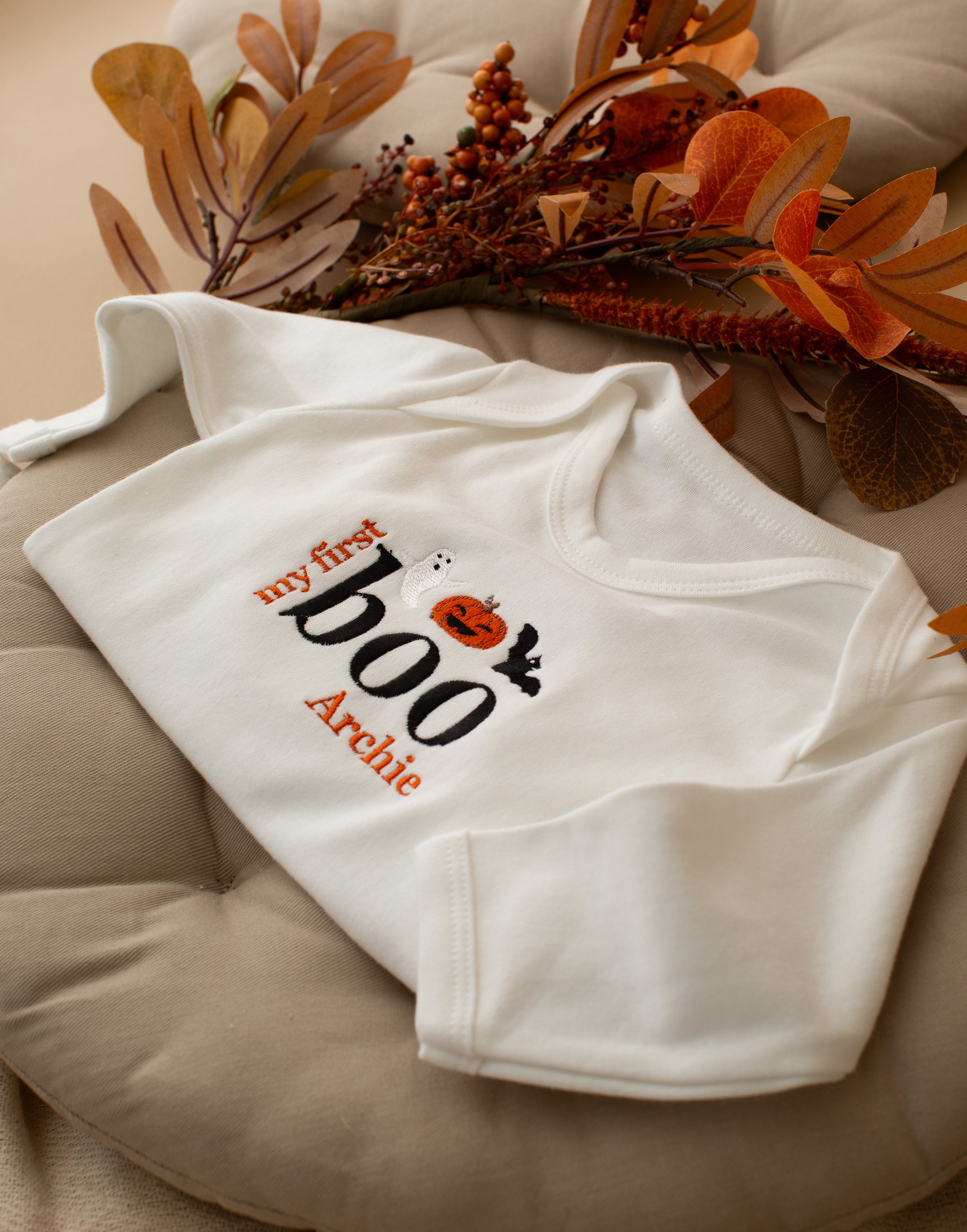 Personalised My First Boo Baby Grow – ROYELLE STEVENS
