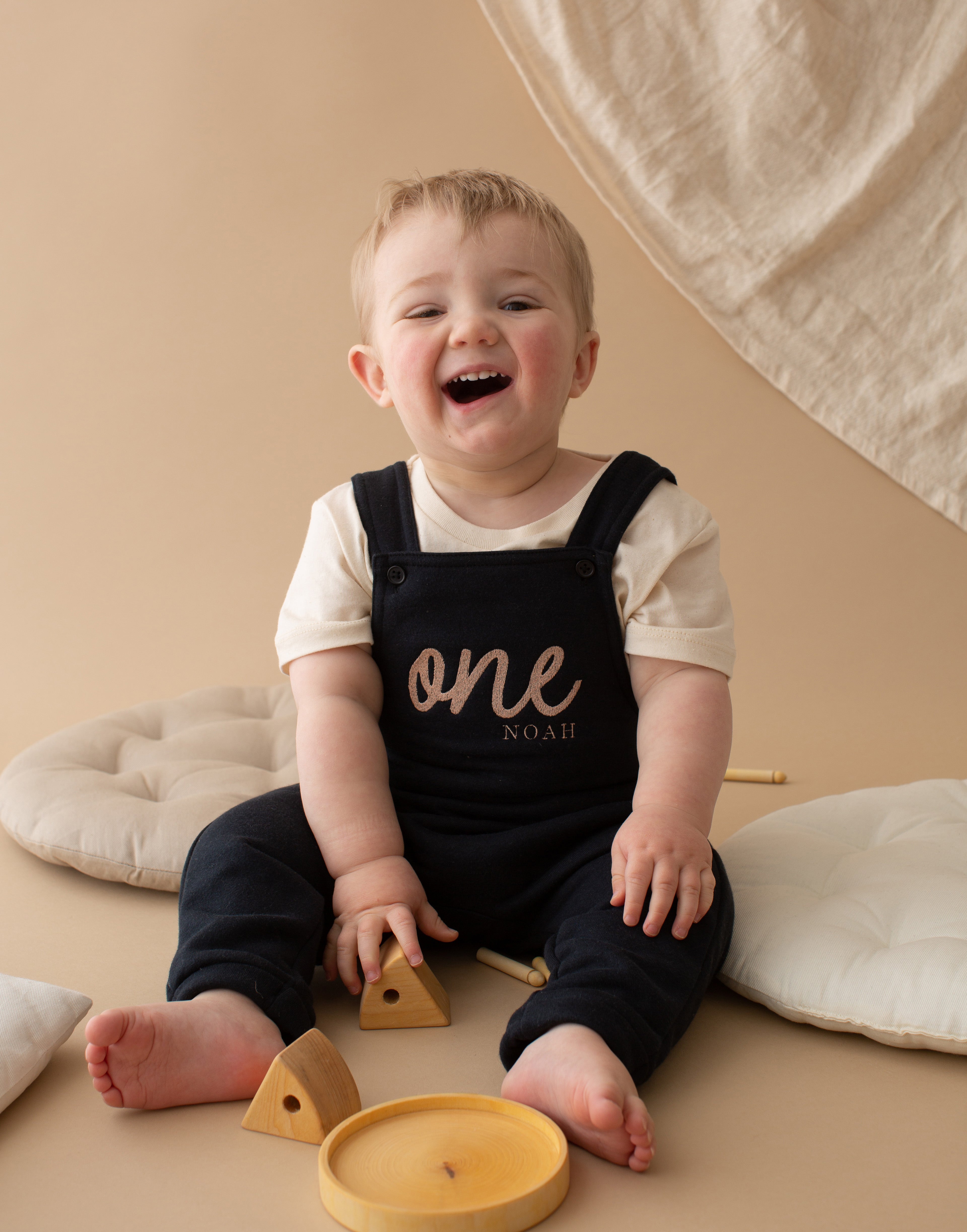 Personalised Birthday Overalls - Black – ROYELLE STEVENS